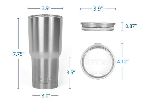 Custom Engraved- RTIC 30 oz. Tumbler